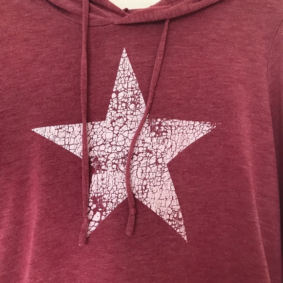 Modern Lux | Tops | Red Star Hoodie | Poshmark
